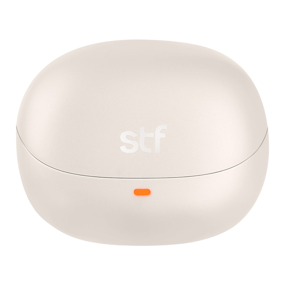 Audífonos STF Essential: TWS, Batería 40 Hrs, IPX4, Blanco – Stf