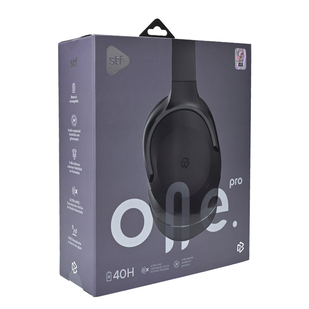 Audífonos STF One Pro: ANC, On ear, Audio Espacial y Batería 40 Hrs – Stf