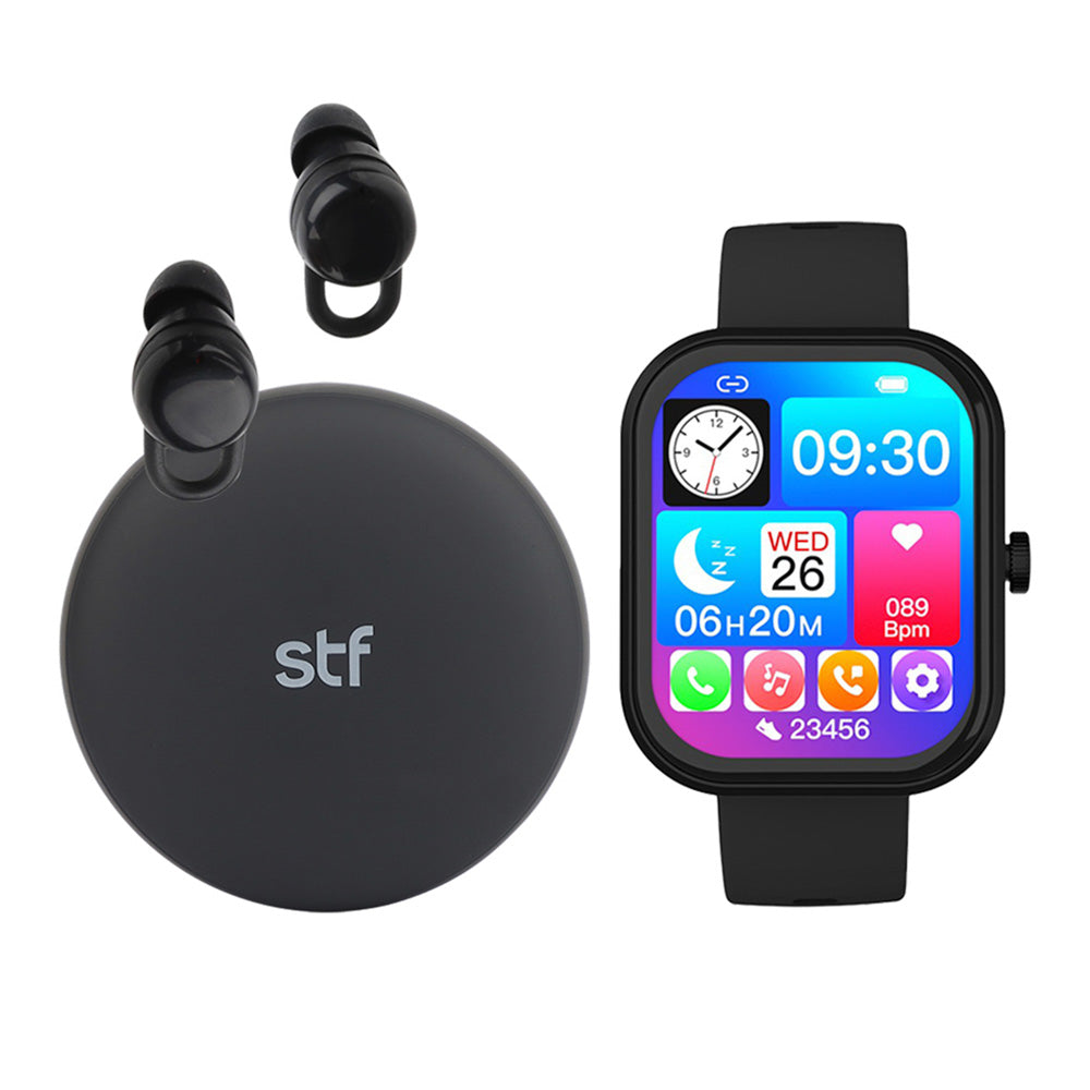 Smartwatch + Audífonos inalámbricos Kronos TWS pack – Stf