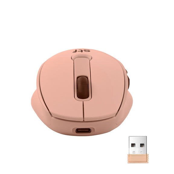 Mouse inalámbrico óptico STF VIVA! 10m función dual rosa – Stf