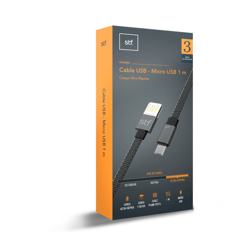 Cable Carga Ultra Rápida STF Micro USB 1 metro – Stf