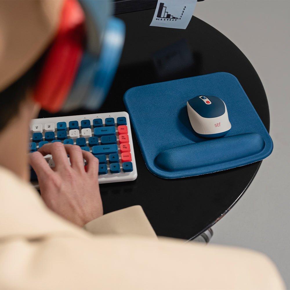 Mouse inalámbrico óptico | STF VIVA! | para computadora June Azul – Stf