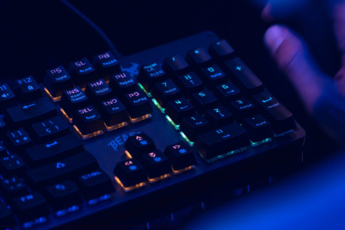 Teclado Gamer | STF Beast abysmal armor | Mecanico con luz gaming para ...